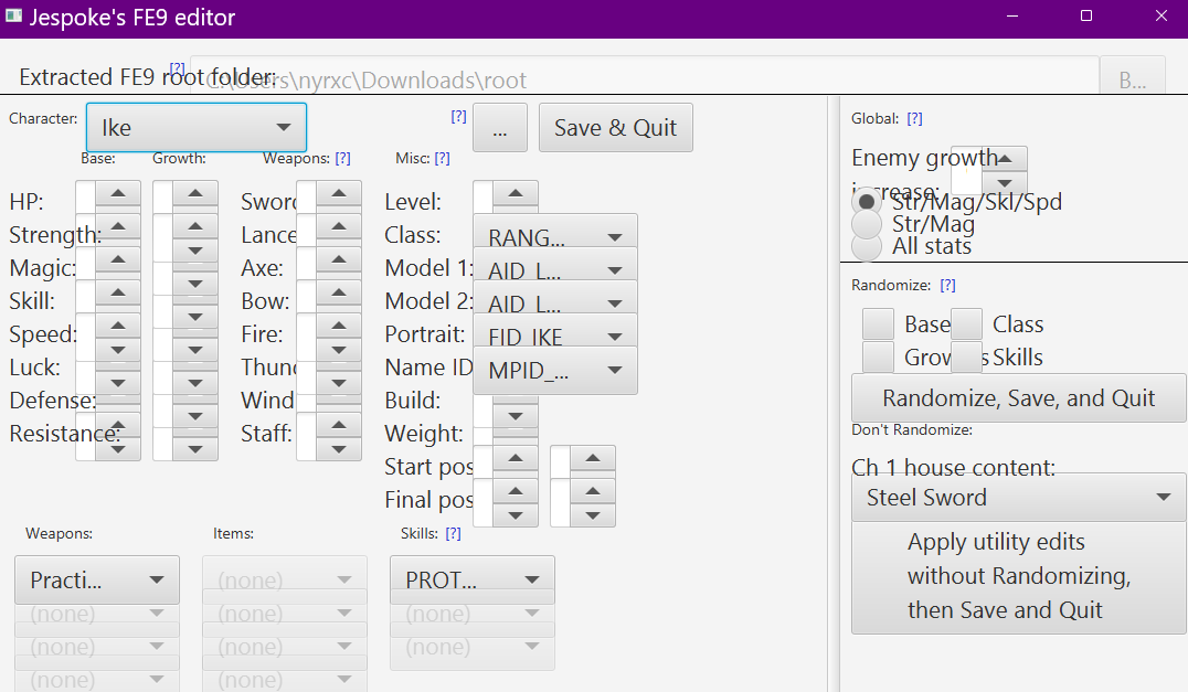 [FE9] Character Editor and Randomizer [v1.3] - Page 2 - Fan Projects - Serenes Forest Forums