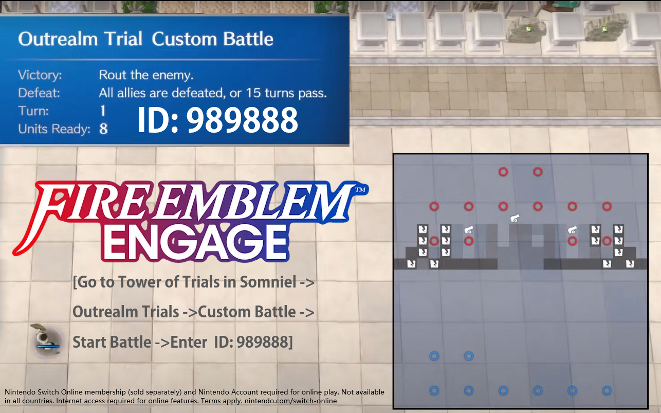 FE Engage: I made a challenging Outrealm Trial Custom Battle map ...