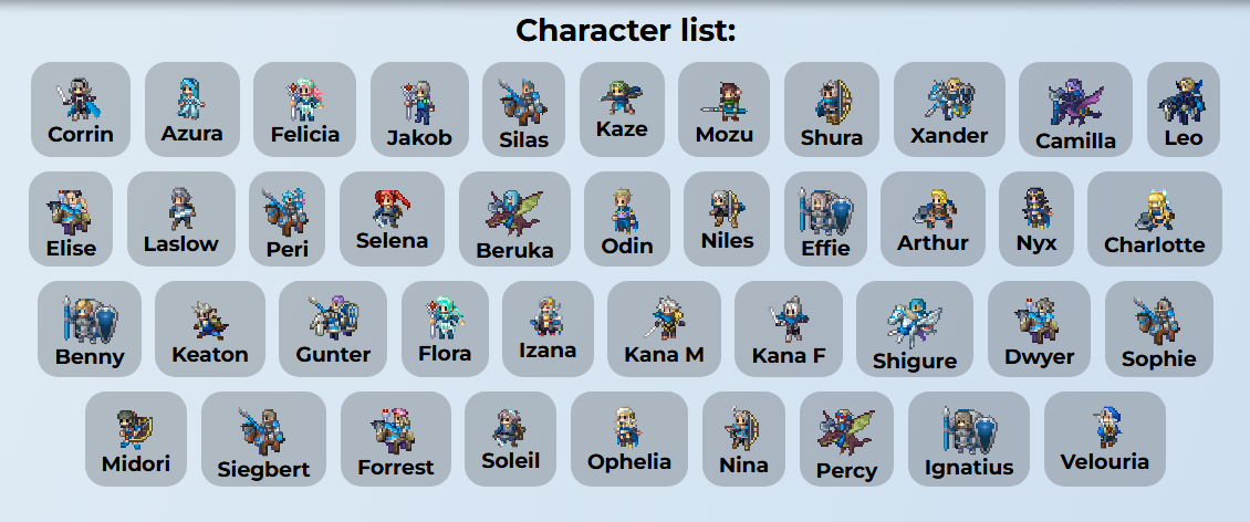 I Made a Website that Displays (almost) ALL Conquest Character Info ...